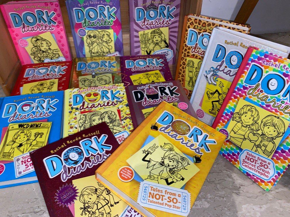DORK DIARIES entire set. 14 hard cover books, Hobbies & Toys, Books ...