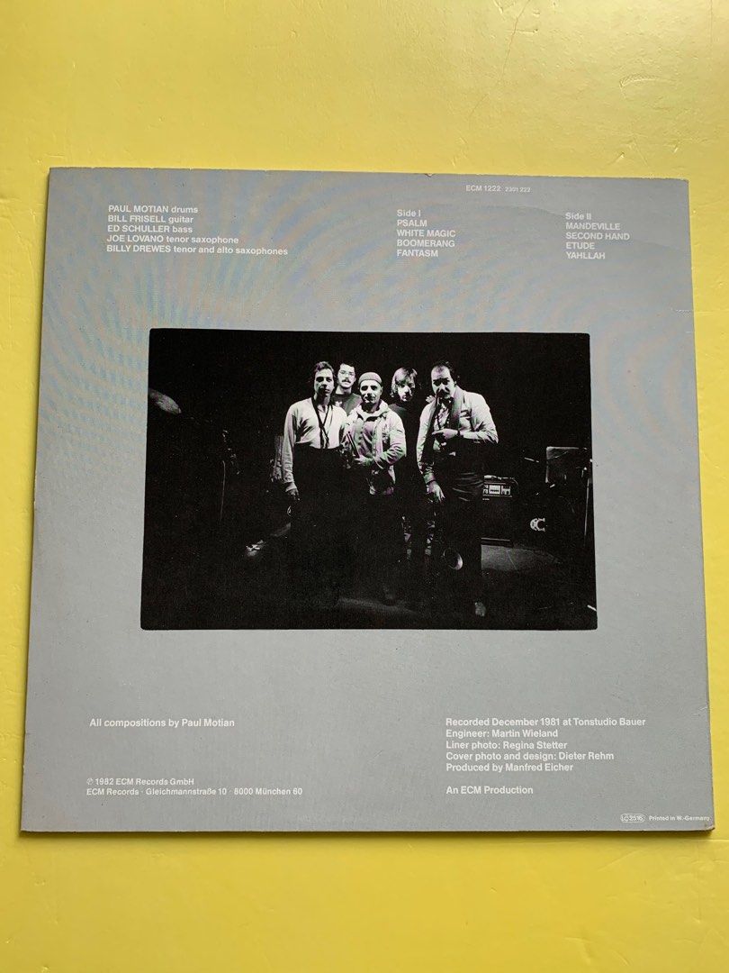 *ECM* Paul Motian Band - - Psalm LP Made in W Germany, 興趣及遊戲, 音樂樂器 & 配件 ...
