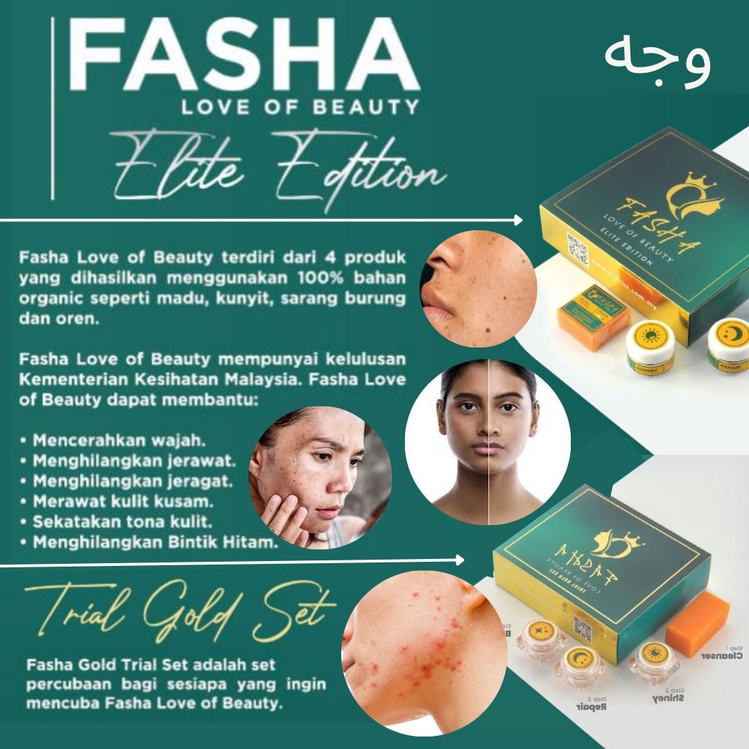 ELITE/TRAIL FASHA SKINCARE KIT , Beauty & Personal Care, Face, Face ...