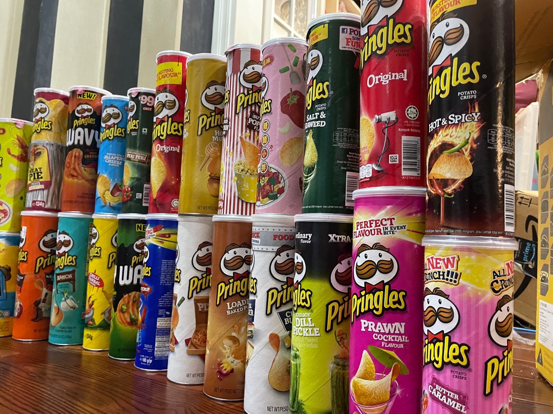 Empty Pringles Container (different flavors), Food & Drinks, Other Food ...