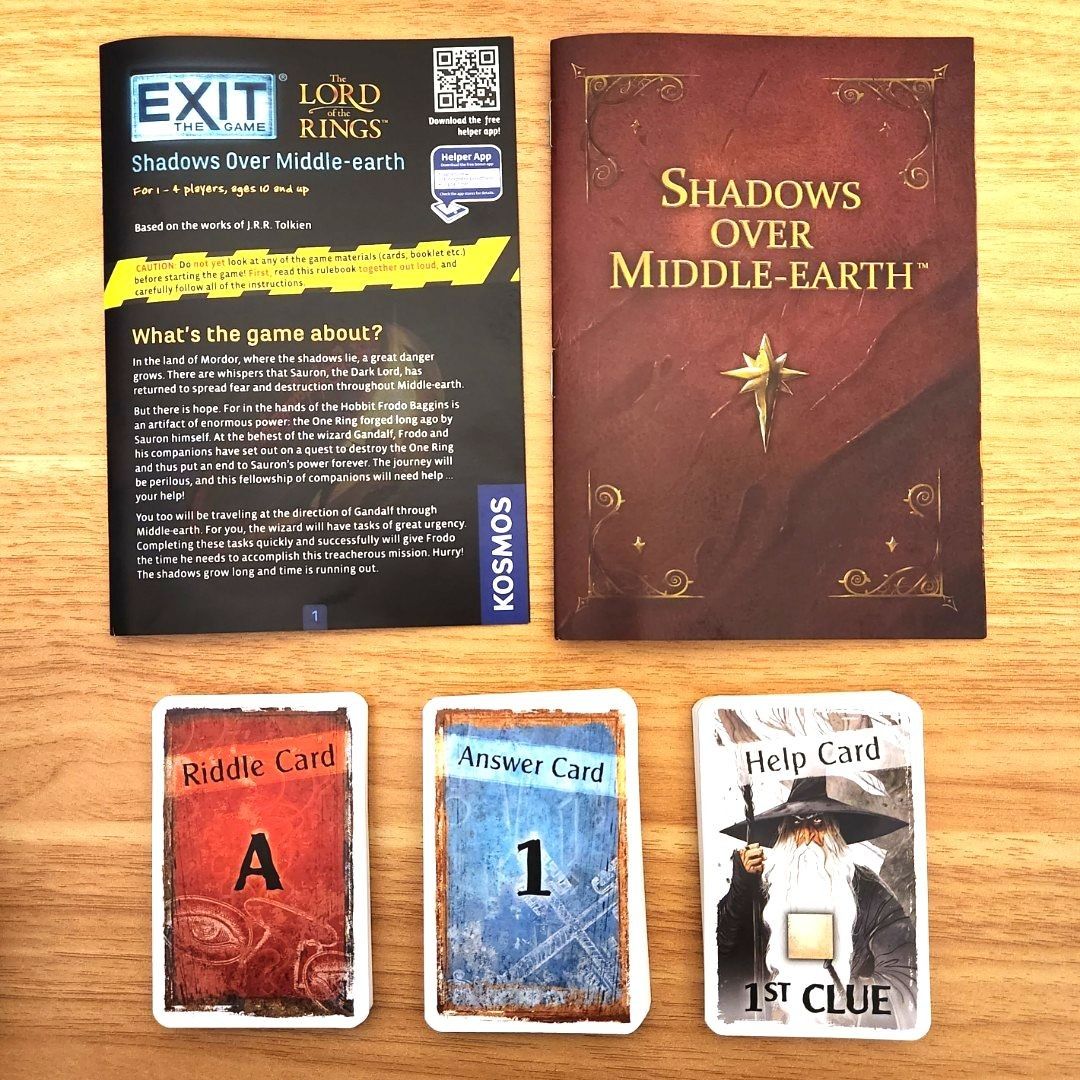 LOTR Escape Room Game, Hobbies & Toys, Toys & Games on Carousell