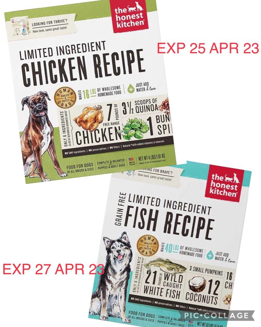 Exp APR 23 The Honest Kitchen Brave Limited Ingredients Grain Free Fish ...