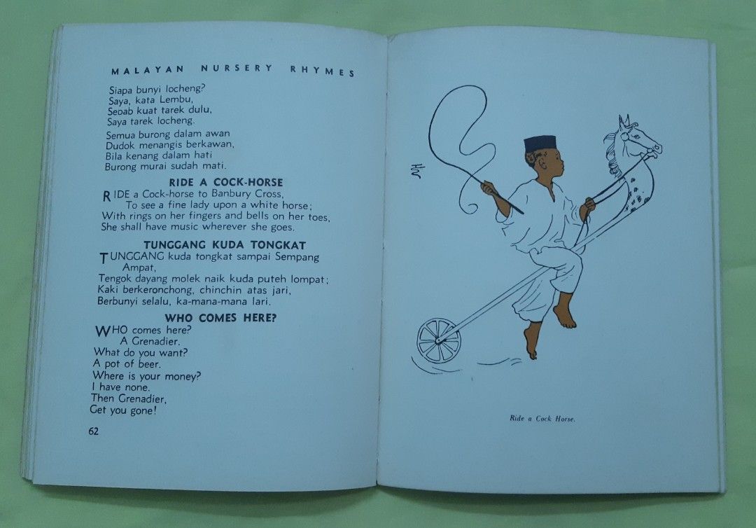 Extremely Rare 1963 HAJI'S BOOK OF MALAYAN NURSERY RHYMES by A W ...