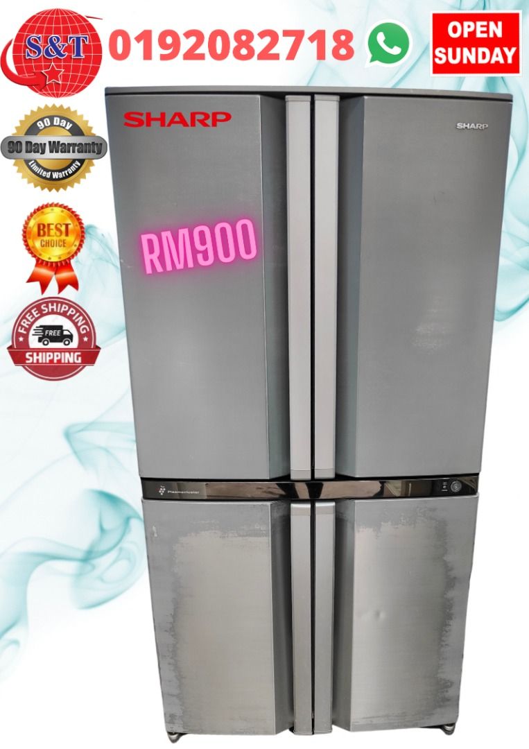 FRIDGE SIDE BY SIDE SHARP 500 LITRE, TV & Home Appliances, Kitchen ...