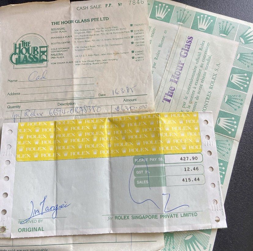 (Full set/Sales invoice/RSC serviced) Rolex Oysterdate Precision 6694 ...