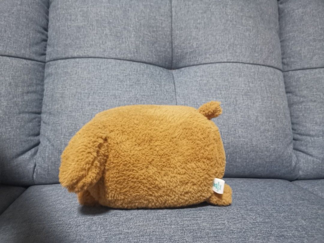 Fun claw cute Fluffy brown bear animal series flat laying lying soft ...