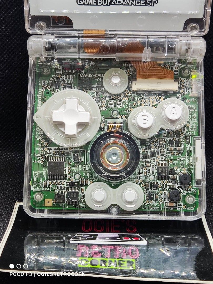 Gameboy Advance sp clear, Video Gaming, Video Game Consoles, Nintendo ...