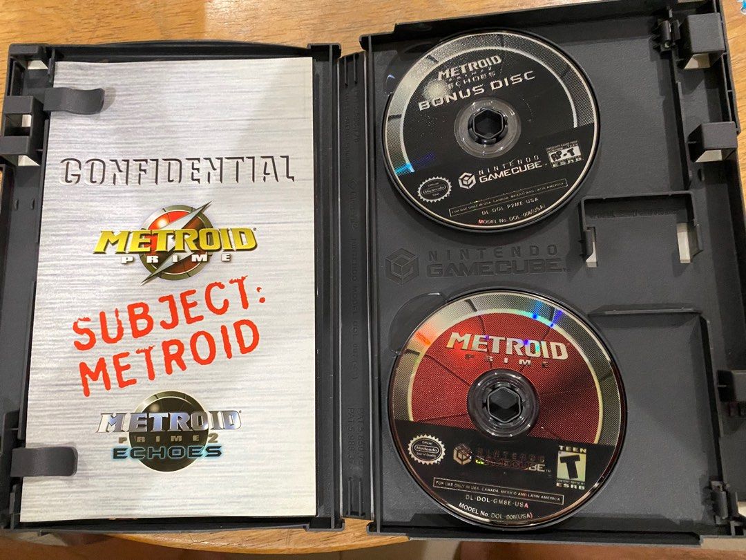 GameCube Metroid Prime plus bonus disc, Video Gaming, Video Games ...