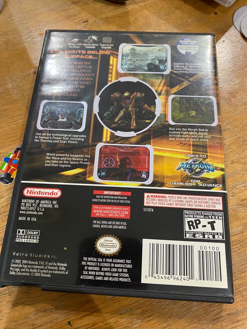 GameCube Metroid Prime plus bonus disc, Video Gaming, Video Games ...