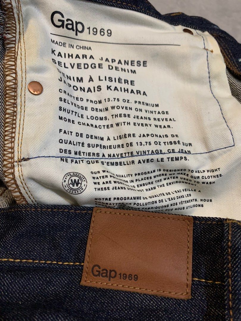 Gap 1969 Kaihara Japanese Selvedge Skinny Jeans 30 x 32, Men's Fashion, Bottoms, Jeans on Carousell