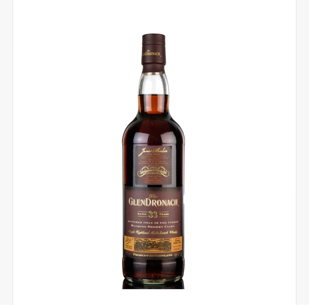 GLENDRONACH 33 YEAR OLD - OLOROSO SHERRY CASK, 嘢食 & 嘢飲, 酒精飲料 - Carousell