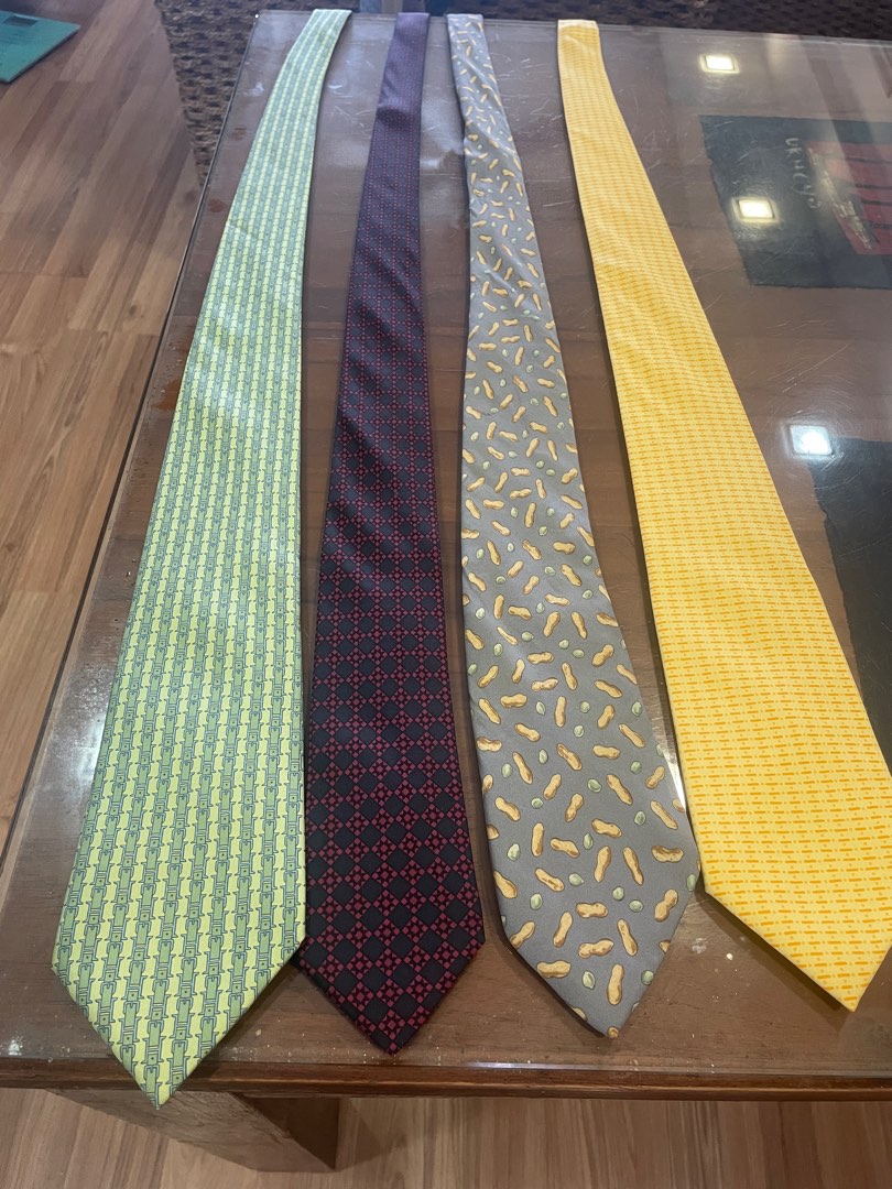 Hermes ties AUTHENTIC, Men's Fashion, Watches & Accessories, Ties on ...
