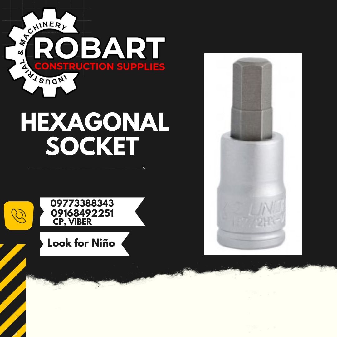 HEXAGONAL SOCKET, Commercial & Industrial, Construction Tools ...