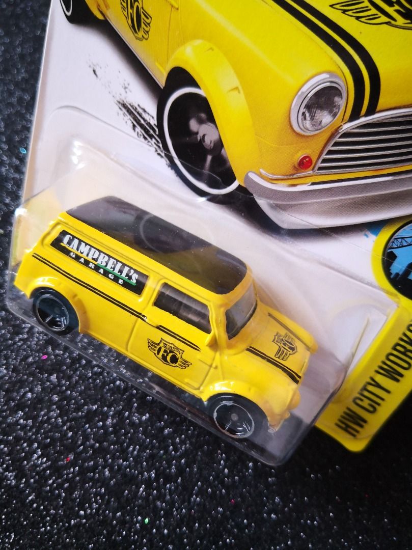 Hot Wheels '67 Austin Mini Van Campbell's Yellow, Hobbies & Toys, Toys ...
