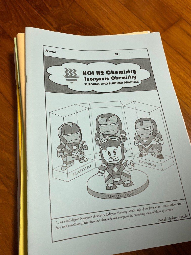 Hwa Chong JC / Institution H2 Chemistry Tutorials and Further Practice ...