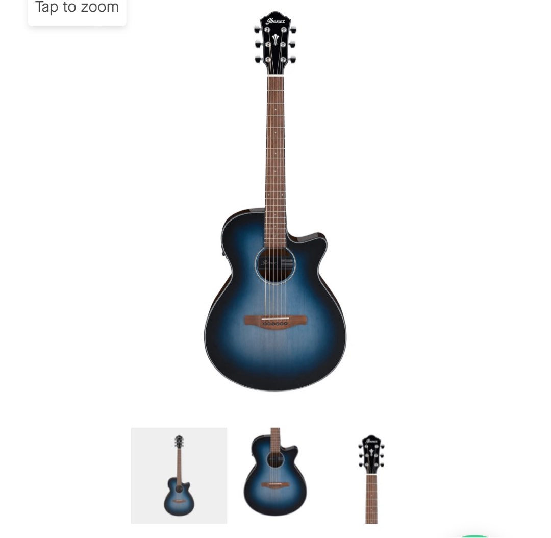 Ibanez AEG50-IBH Acoustic Guitar, Indigo Blue Burst High Gloss, Hobbies ...