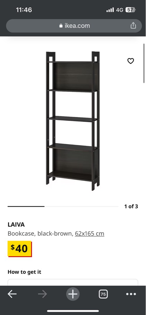 IKEA Laiva, Furniture & Home Living, Furniture, Shelves, Cabinets ...