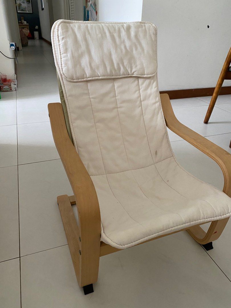 IKEA POANG ARM CHAIR, Babies & Kids, Baby Nursery & Kids Furniture ...