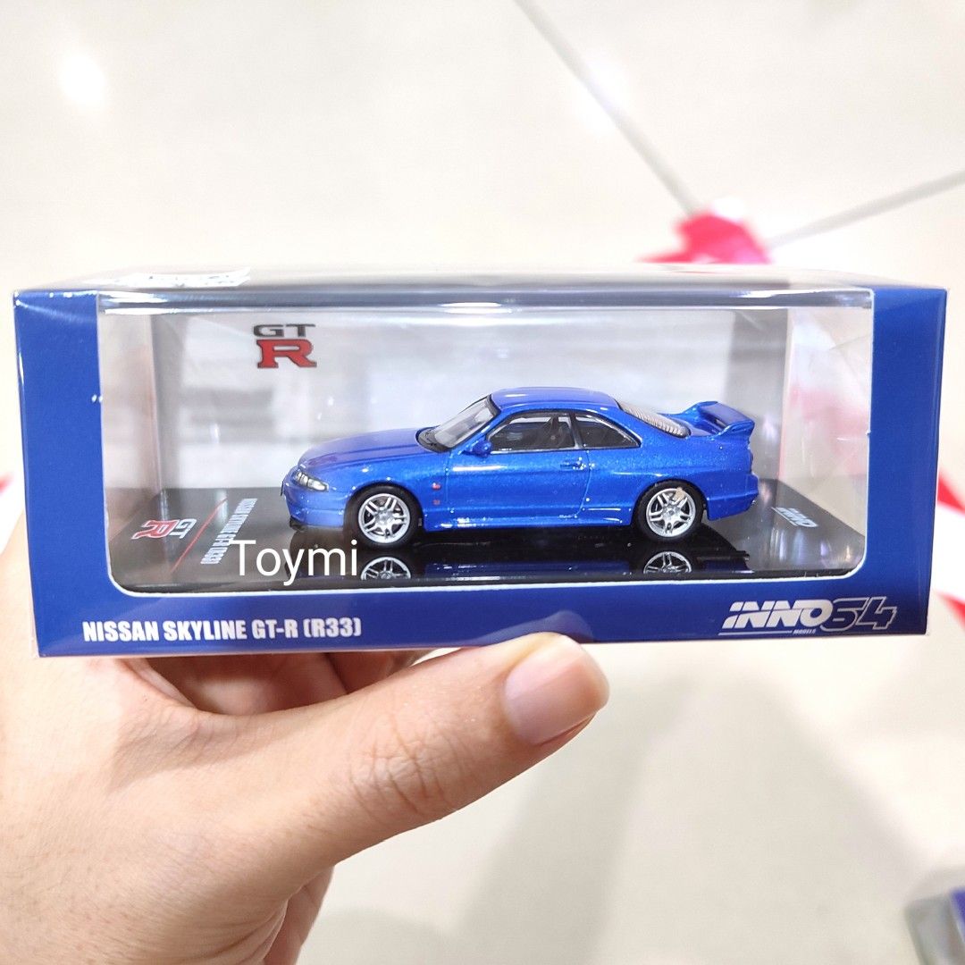 Inno 1/64 Nissan Skyline GTR R33 Blue, Hobbies & Toys, Toys & Games on ...