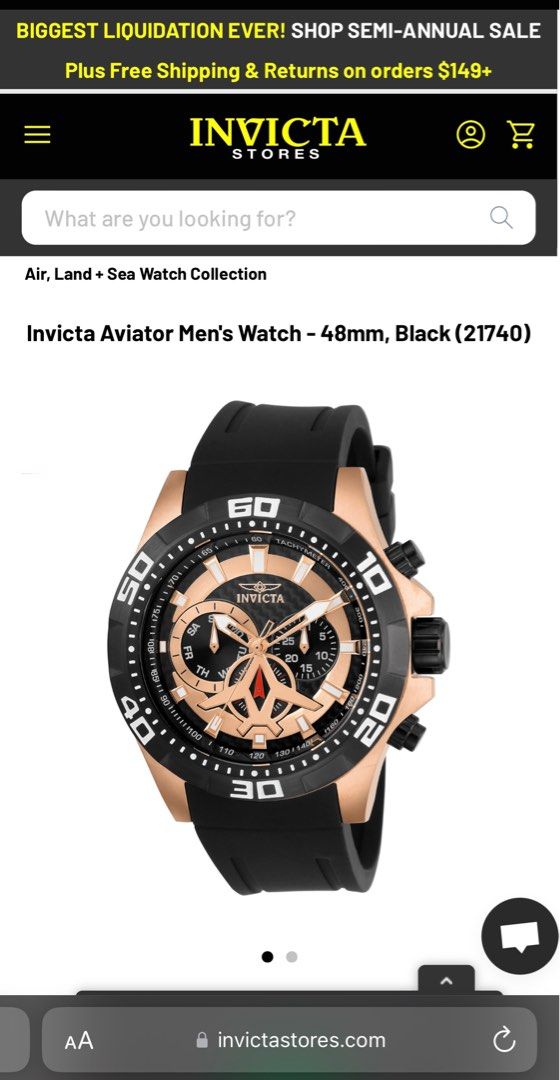 Invicta Aviator Big Face watch original on Carousell