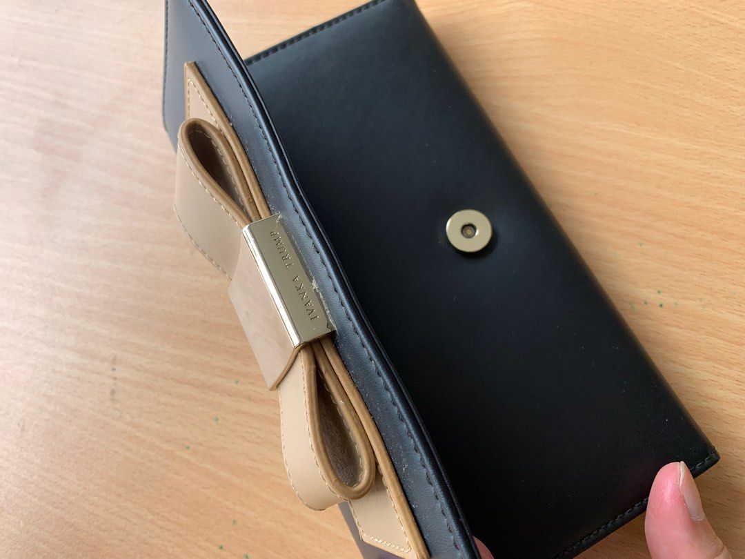 Ivanka Trump Leather Black Long Wallet, Women's Fashion, Bags & Wallets ...