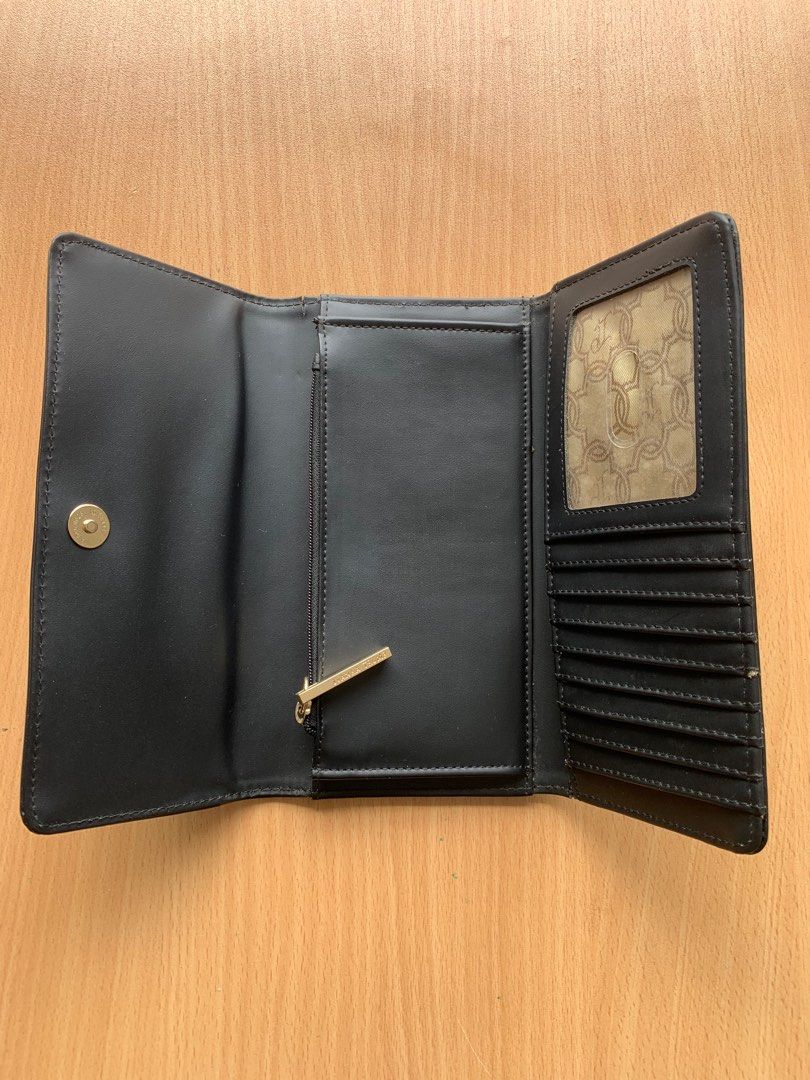 Ivanka Trump Leather Black Long Wallet, Women's Fashion, Bags & Wallets ...