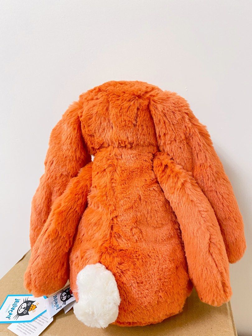 Jellycat 2023年推出新色 現貨在台 珊瑚紅棕 Bunny (31cm), 嬰兒及兒童, 嬰兒玩具在旋轉拍賣