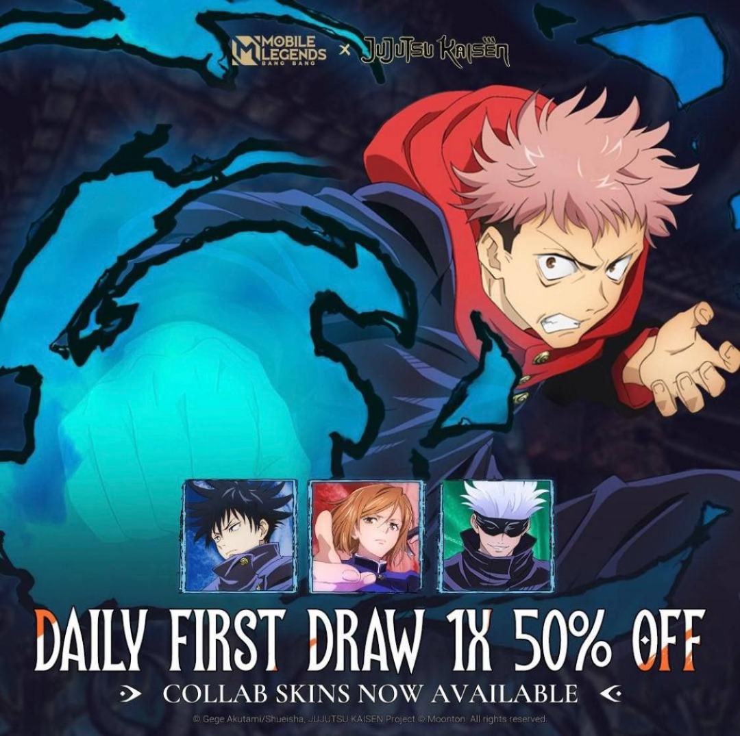 Jujutsu Kaisen JJK x MLBB Mobile Legends Diamonds, Tickets & Vouchers ...