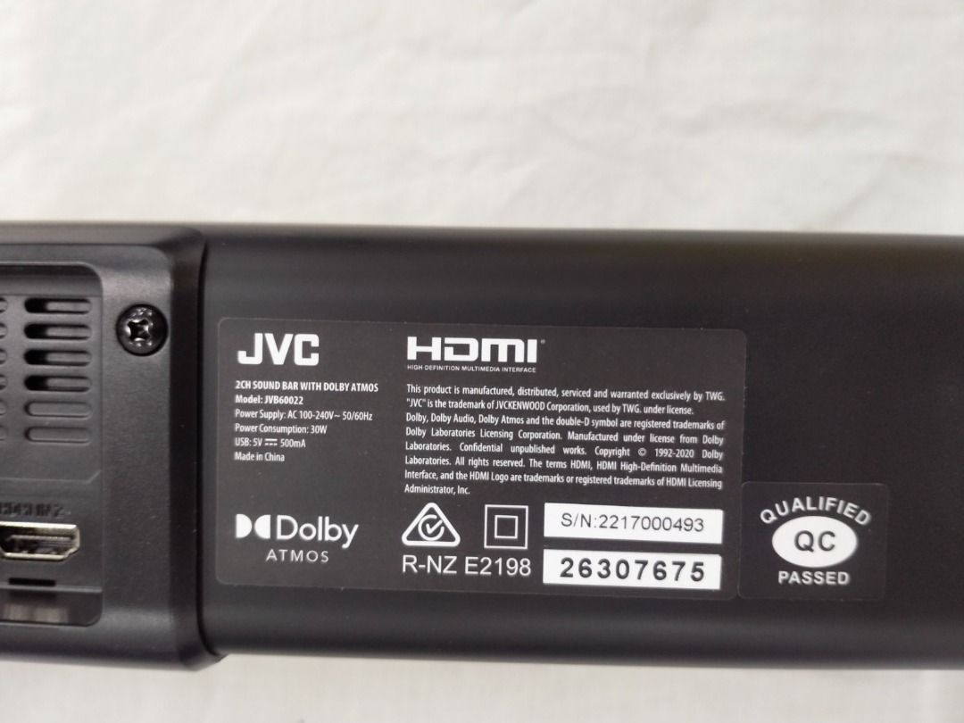 JVC 2 channel Soundbar with Dolby Atmos, Audio, Soundbars, Speakers & Amplifiers on Carousell