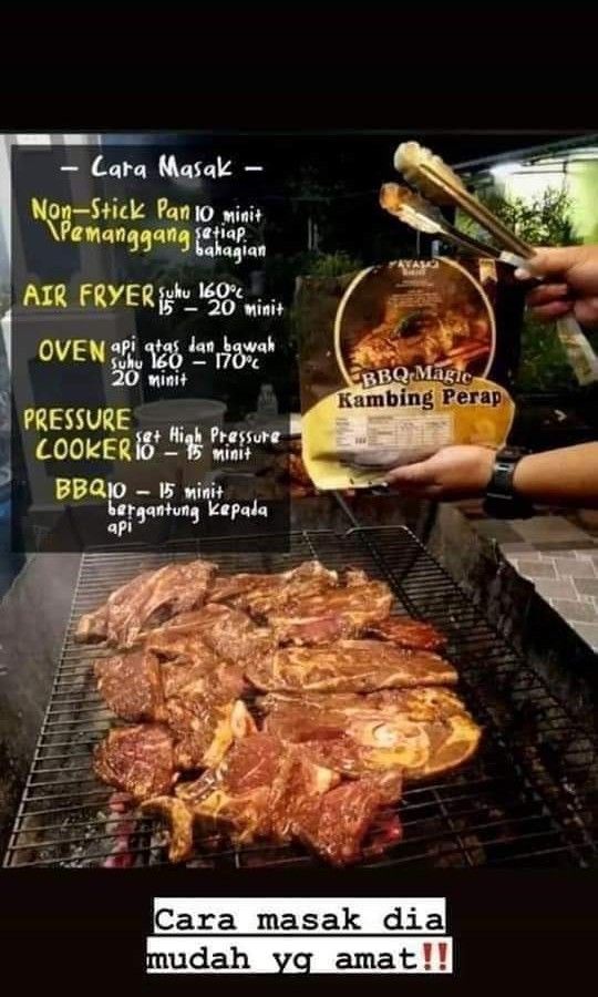 Kambing Perap BBQ Magic Halal, Food & Drinks, Chilled & Frozen Food on ...