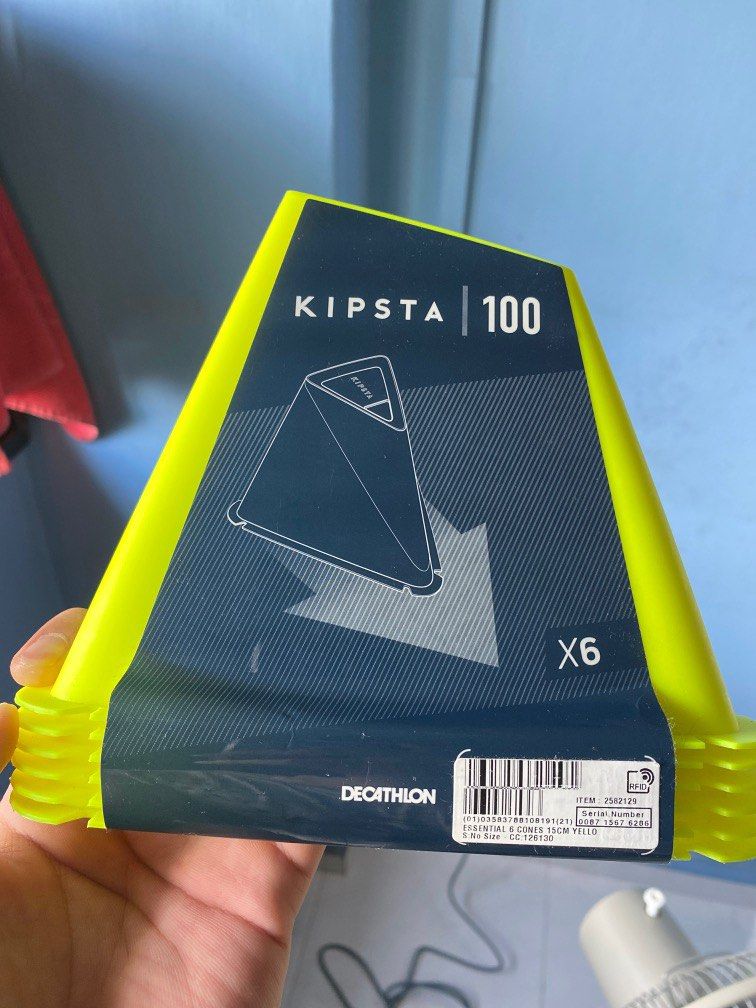 KIPSTA Decathlon Essential Cones - 15cm yellow, Sports Equipment ...