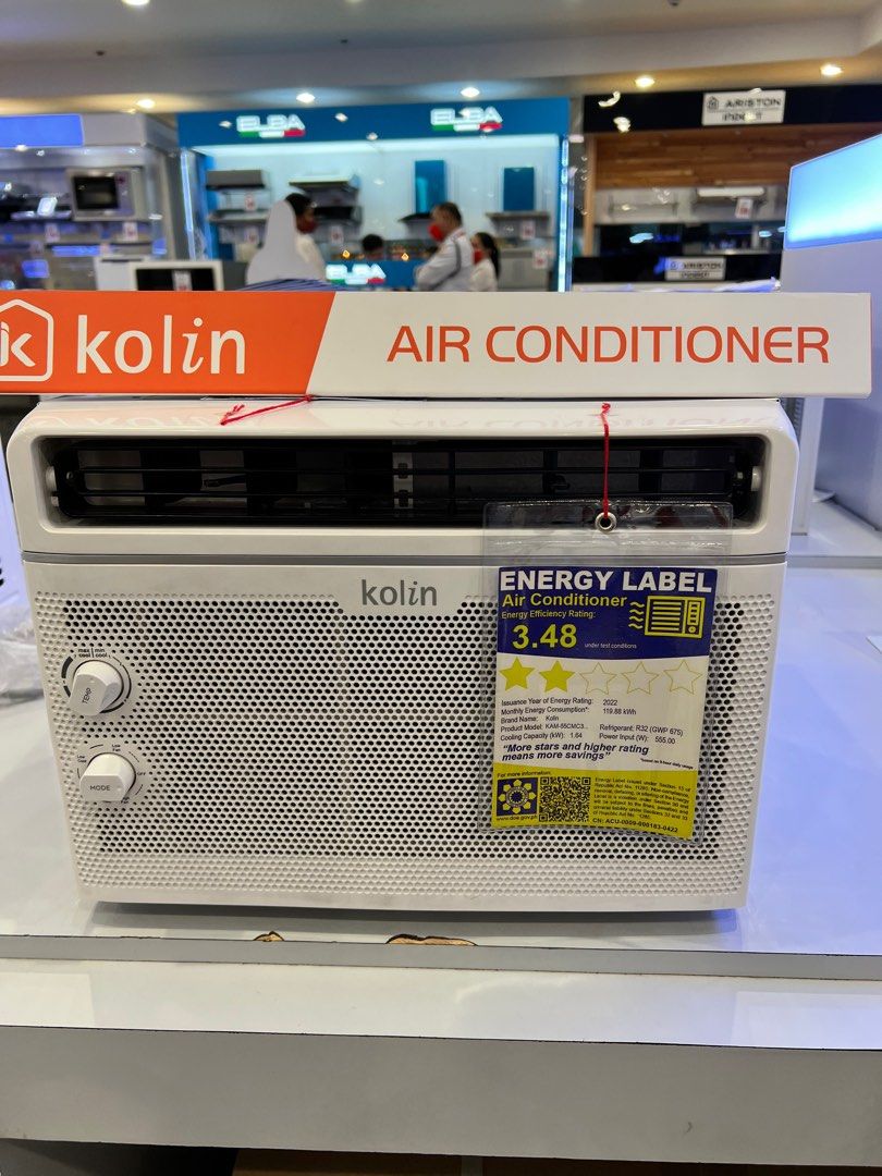 Kolin Window Type Aircon, TV & Home Appliances, Air Conditioning and ...