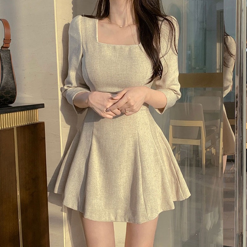 Korean Chic Mini Dress on Carousell