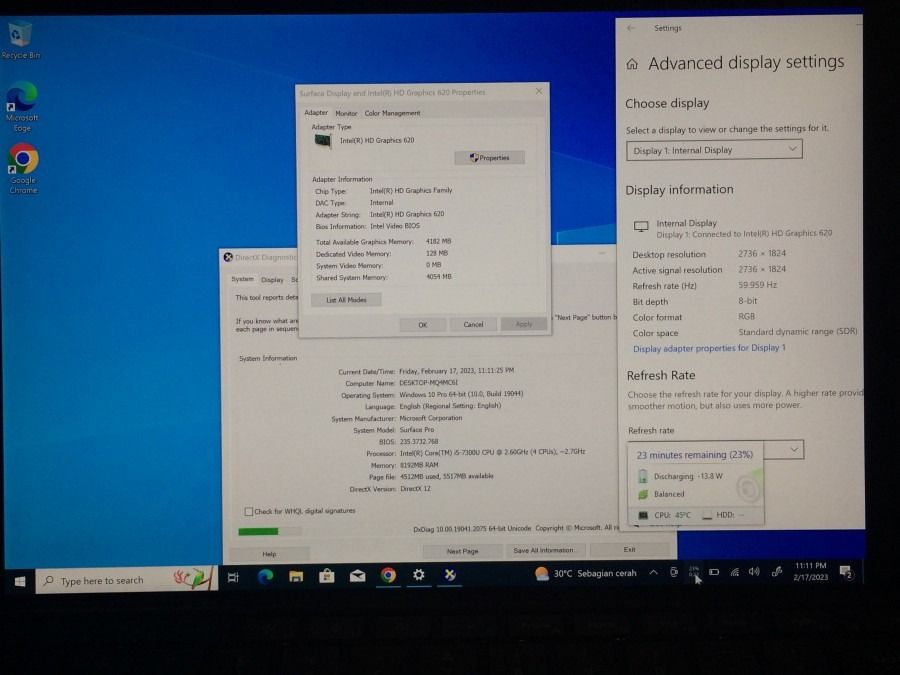 Laptop 2 in 1 Microsoft Surface Pro 5 i5 SSD Touch 2K Mulus, Elektronik ...