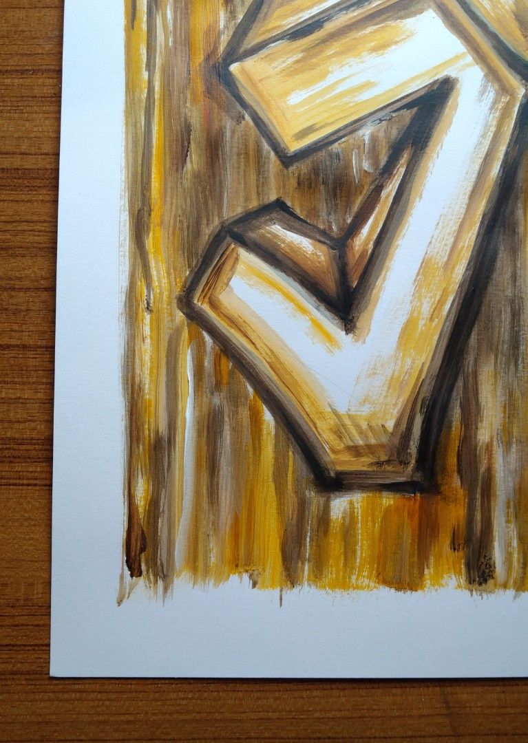 Letter J Painting Block Font Rustic Graffiti Alphabet Acrylic Painting ...