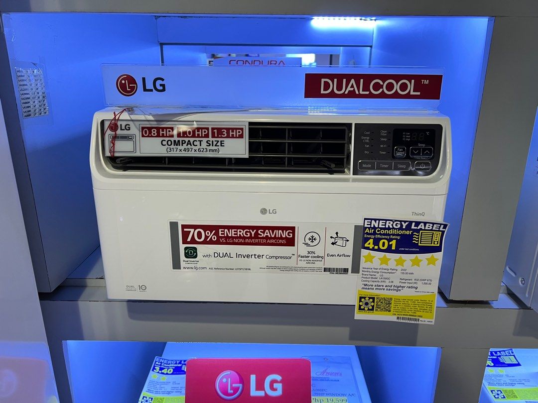 LG Dual Inverter Window Type Aircon, TV & Home Appliances, Air ...