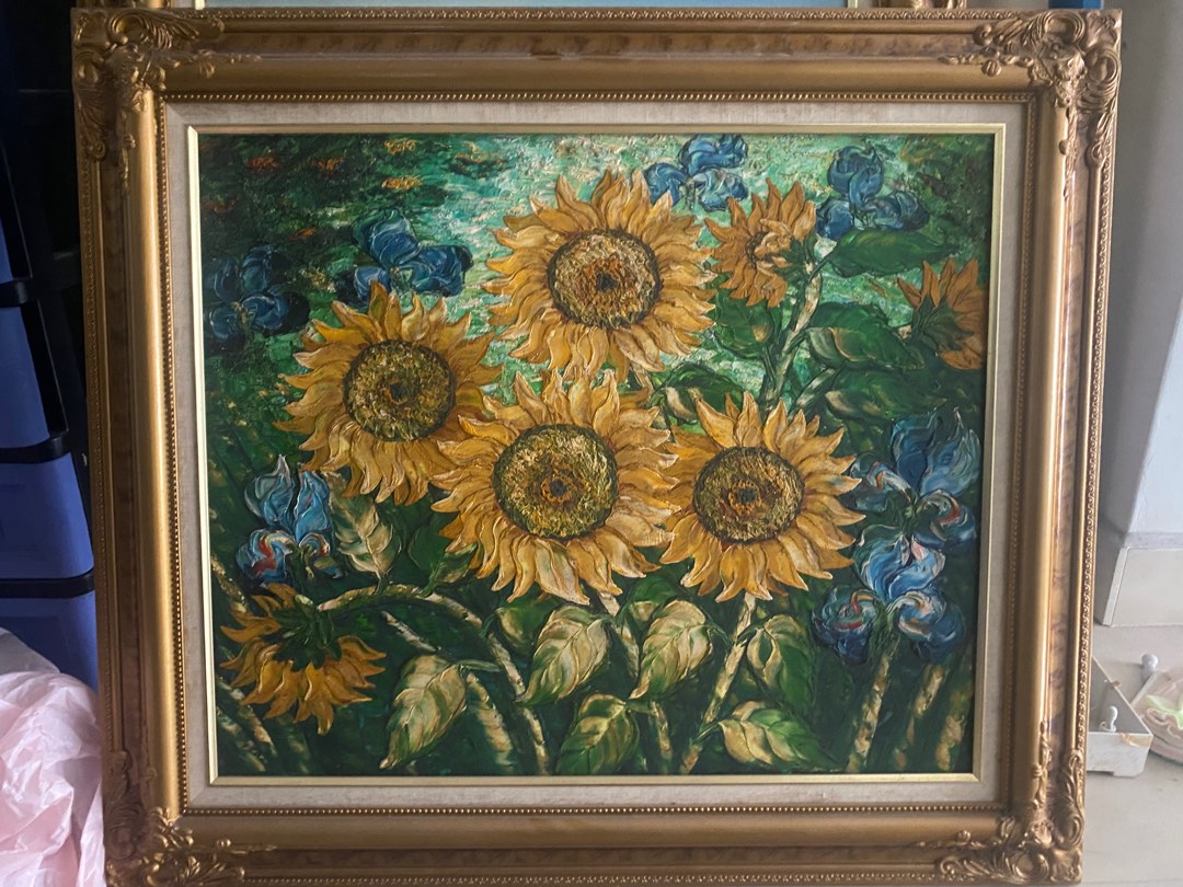 Lukisan bunga, Furniture & Home Living, Home Decor, Frames & Pictures ...