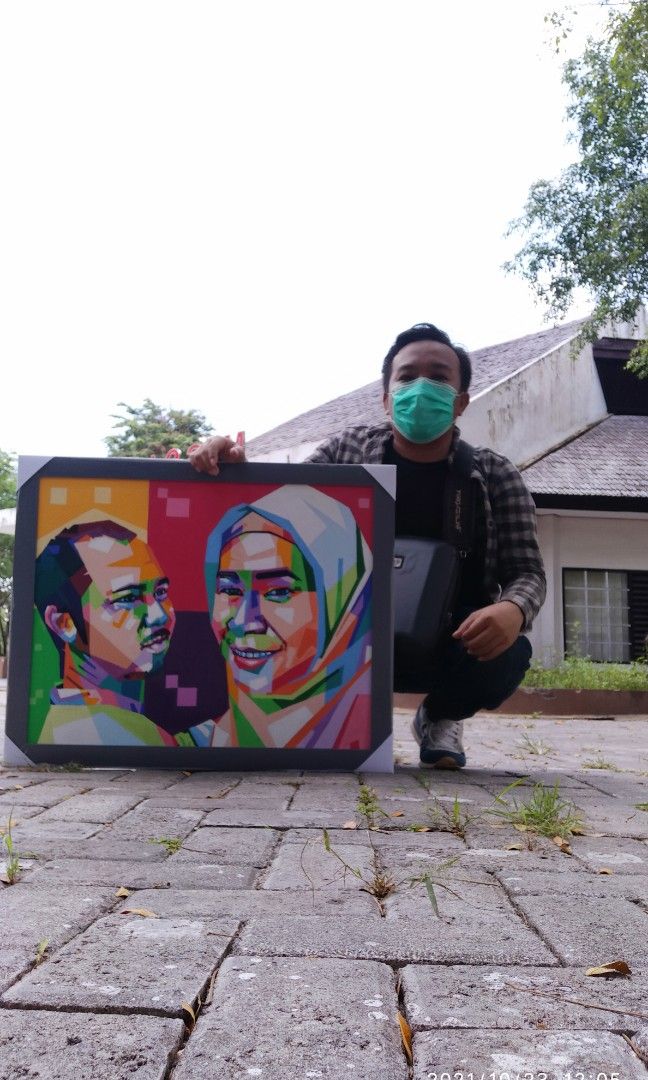 Lukisan Wajah WPAP, Desain & Kerajinan Tangan, Karya Seni di Carousell