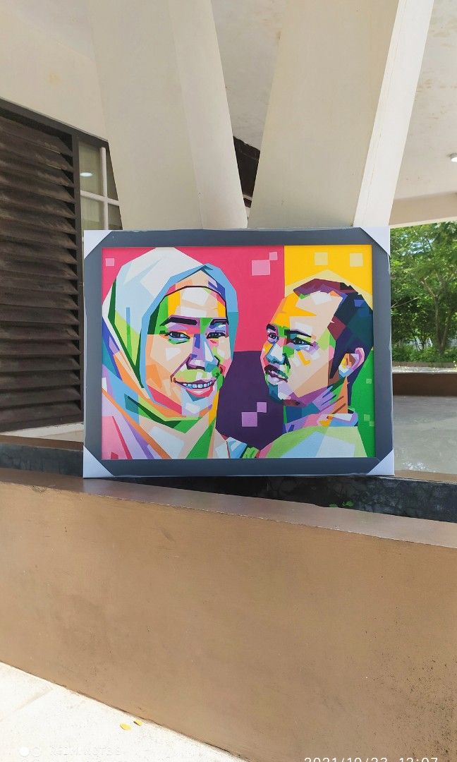 Lukisan Wajah WPAP, Desain & Kerajinan Tangan, Karya Seni di Carousell