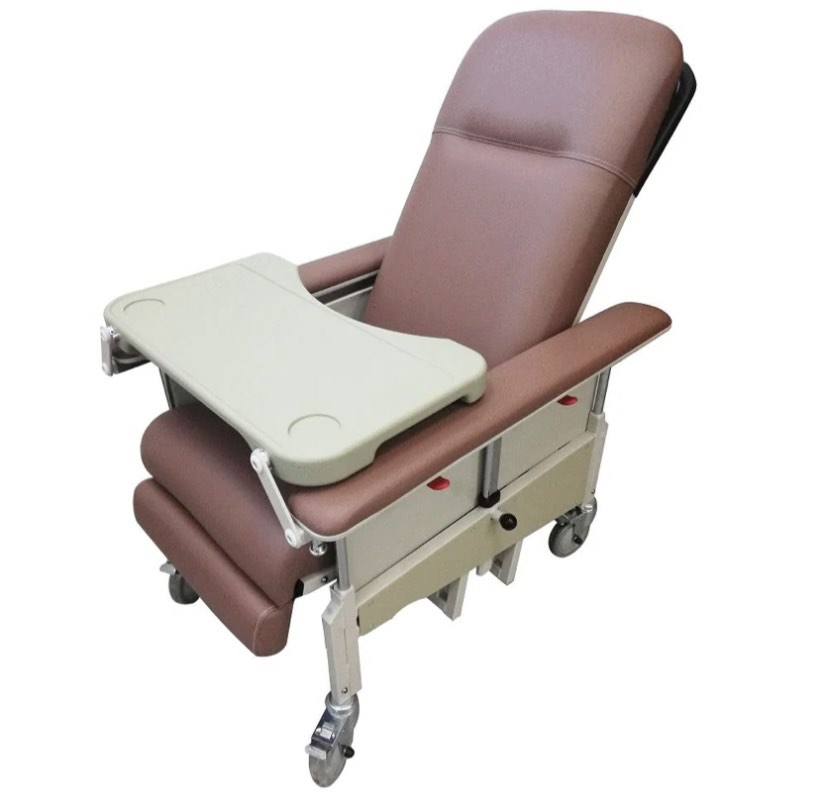 Mobile Recliner Geriatric Chair with Tray, Health & Nutrition ...
