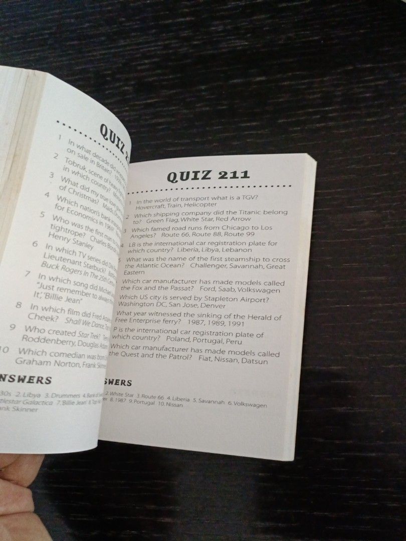 Multiple Choice Quiz book of 3000 quizzes, Hobbies & Toys, Books ...