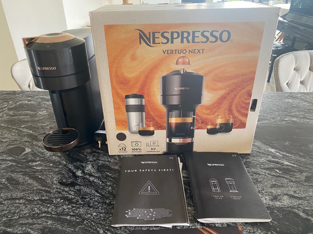 Nespresso Vertuo Next Premium Rich Brown, TV & Home Appliances, Kitchen ...