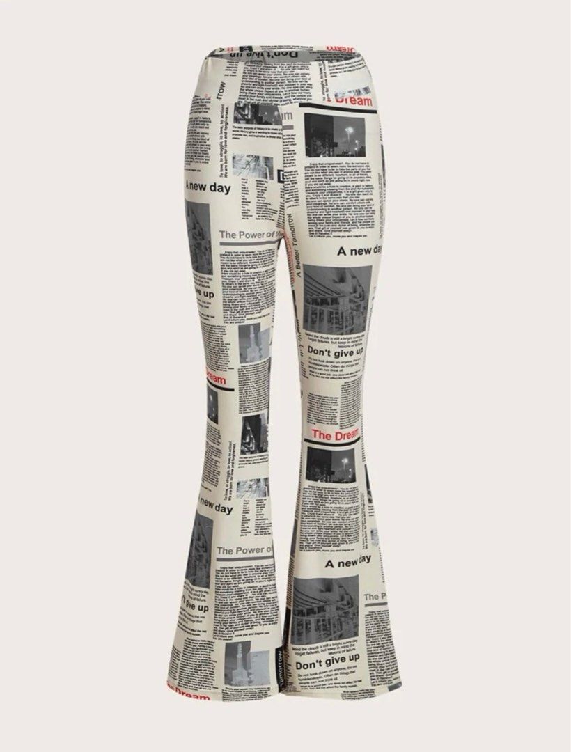 Newspaper Pants Set on Carousell