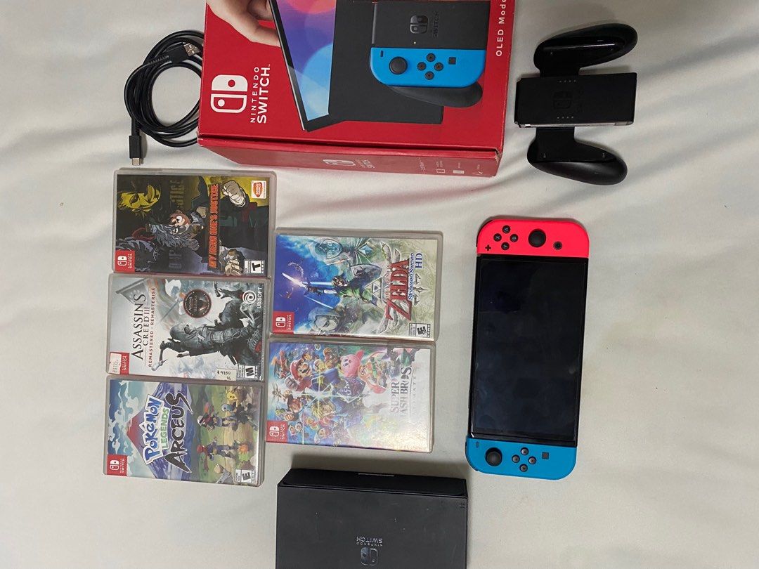 Nintedo Switch OLED 64GB, Video Gaming, Video Game Consoles, Nintendo ...