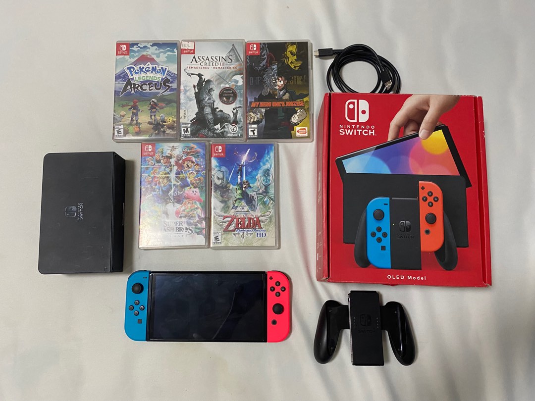 Nintedo Switch OLED 64GB, Video Gaming, Video Game Consoles, Nintendo ...