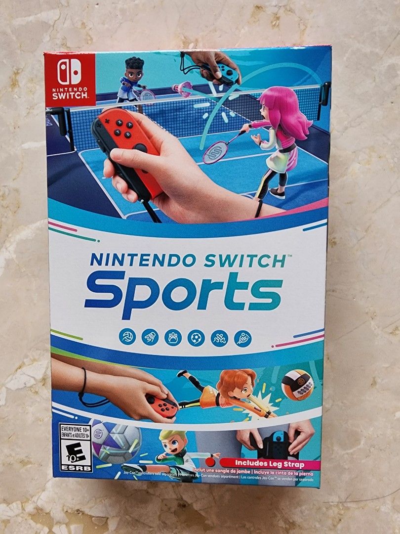 Nintendo Switch Sports with Leg Strap, Video Gaming, Video Games ...