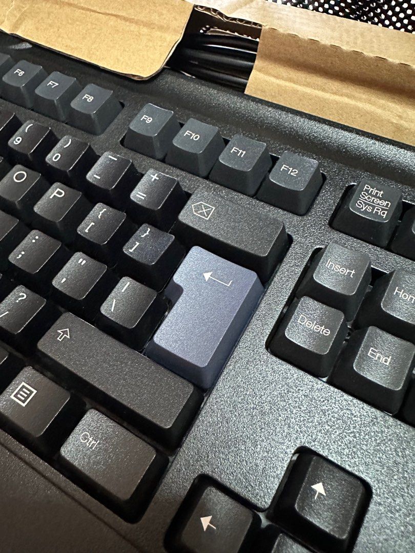 (NOS) Classic Lenovo Keyboard USB- original IBM style: Blue Enter Key ...