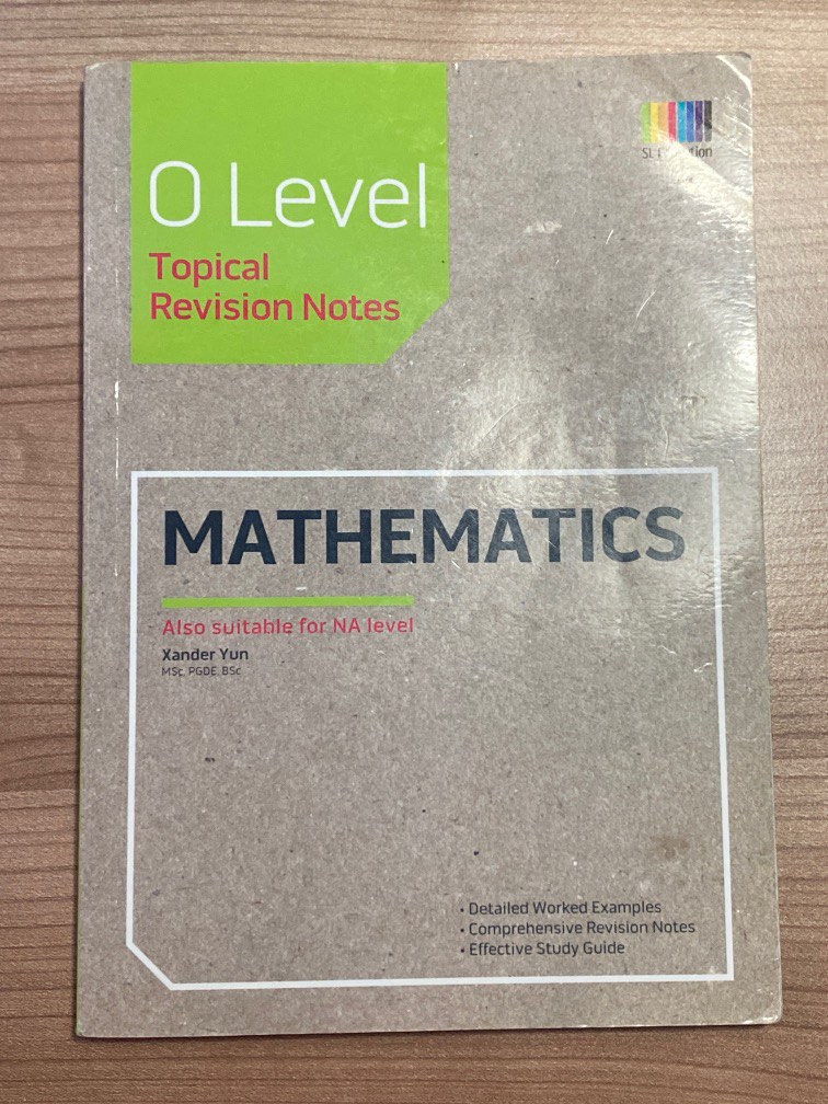 O Level Topical Revision Notes Mathematics, Hobbies & Toys, Books ...