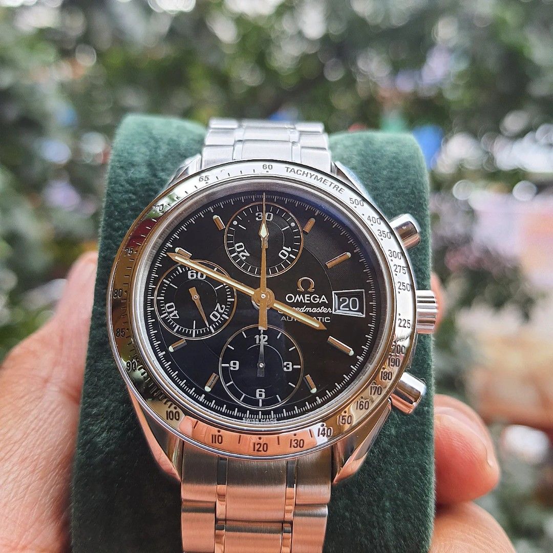 Omega speedmaster Chronograph, Fesyen Pria, Jam Tangan di Carousell