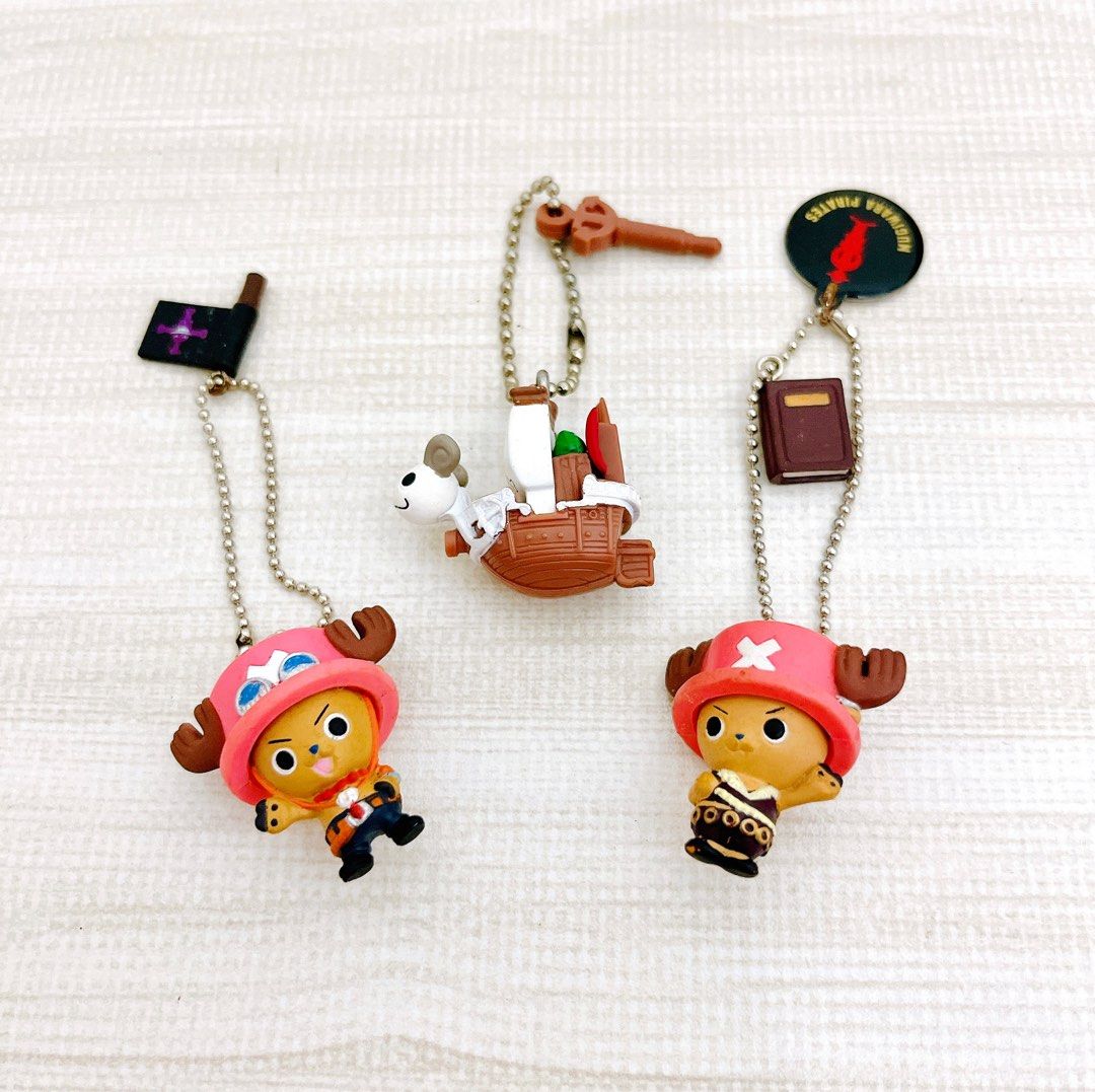 Gashapon One Piece Chopper Figures Strap Keyring Set , Hobbies & Toys ...